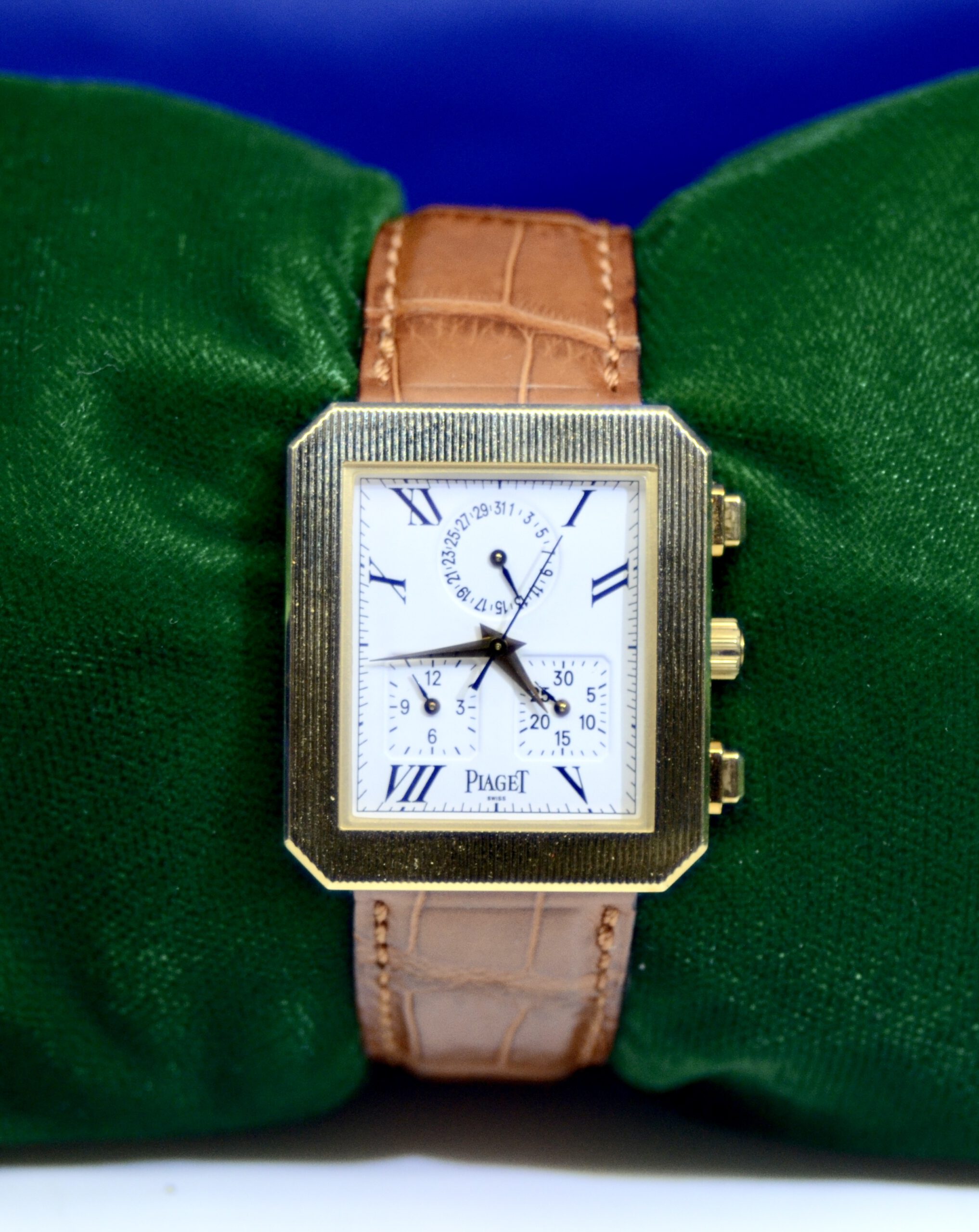 Piaget Protocol 18K Yellow Gold watch w/3 sub-dials/ papers – Top ...