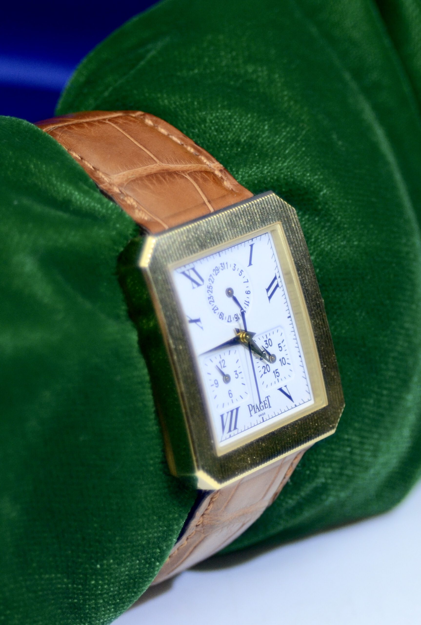 Piaget Protocol 18K Yellow Gold watch w/3 sub-dials/ papers – Top ...