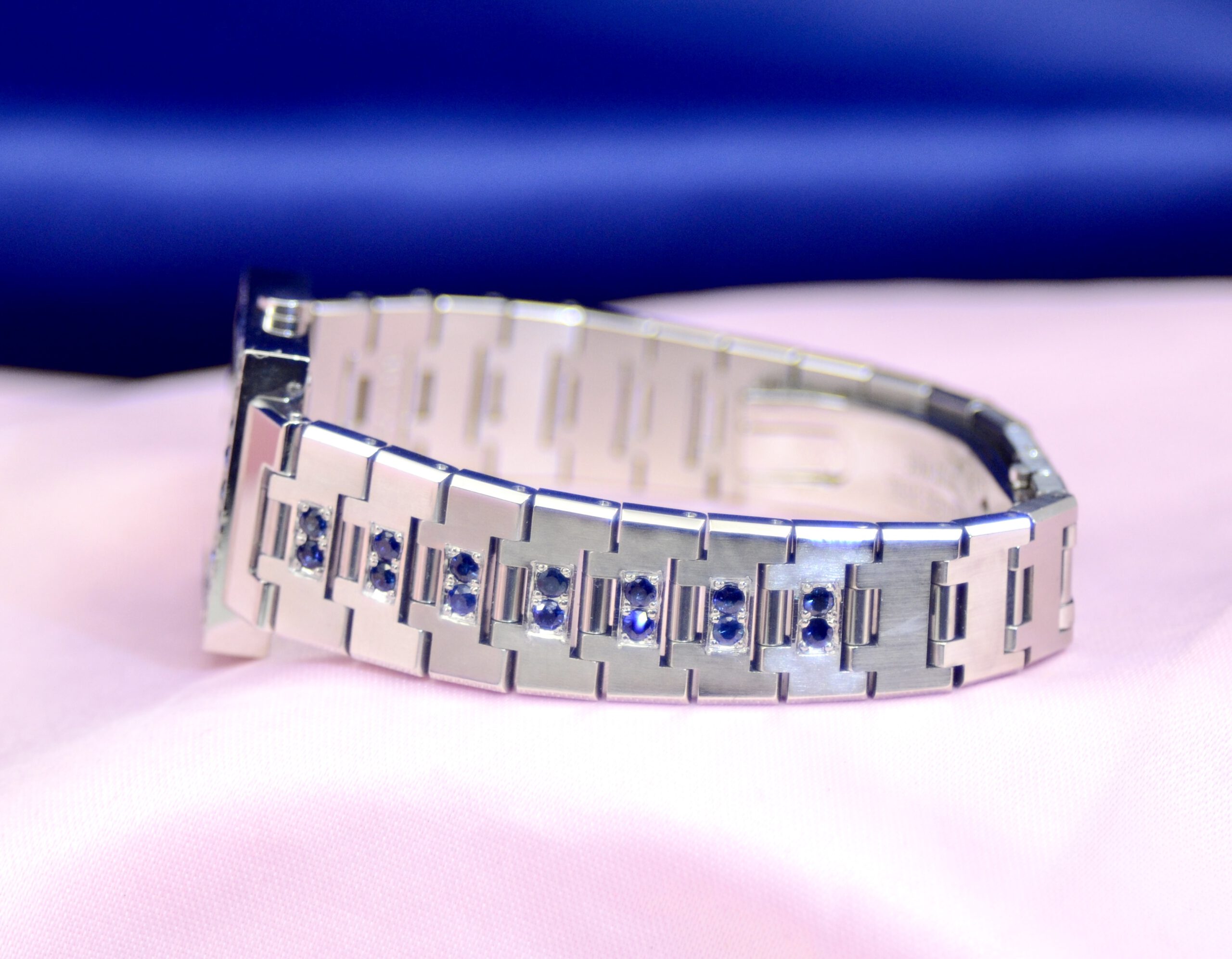 Bvlgari SQUARE SQ 22 SS Stainless steel watch w/Sapphires, Diamonds ...